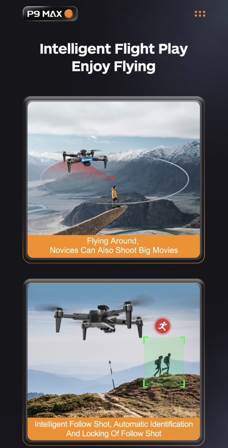 [ANTI-LANGGAR] FEO Carbon P9 MAX 4k Rc Drone with Cam Brushless Optical ...