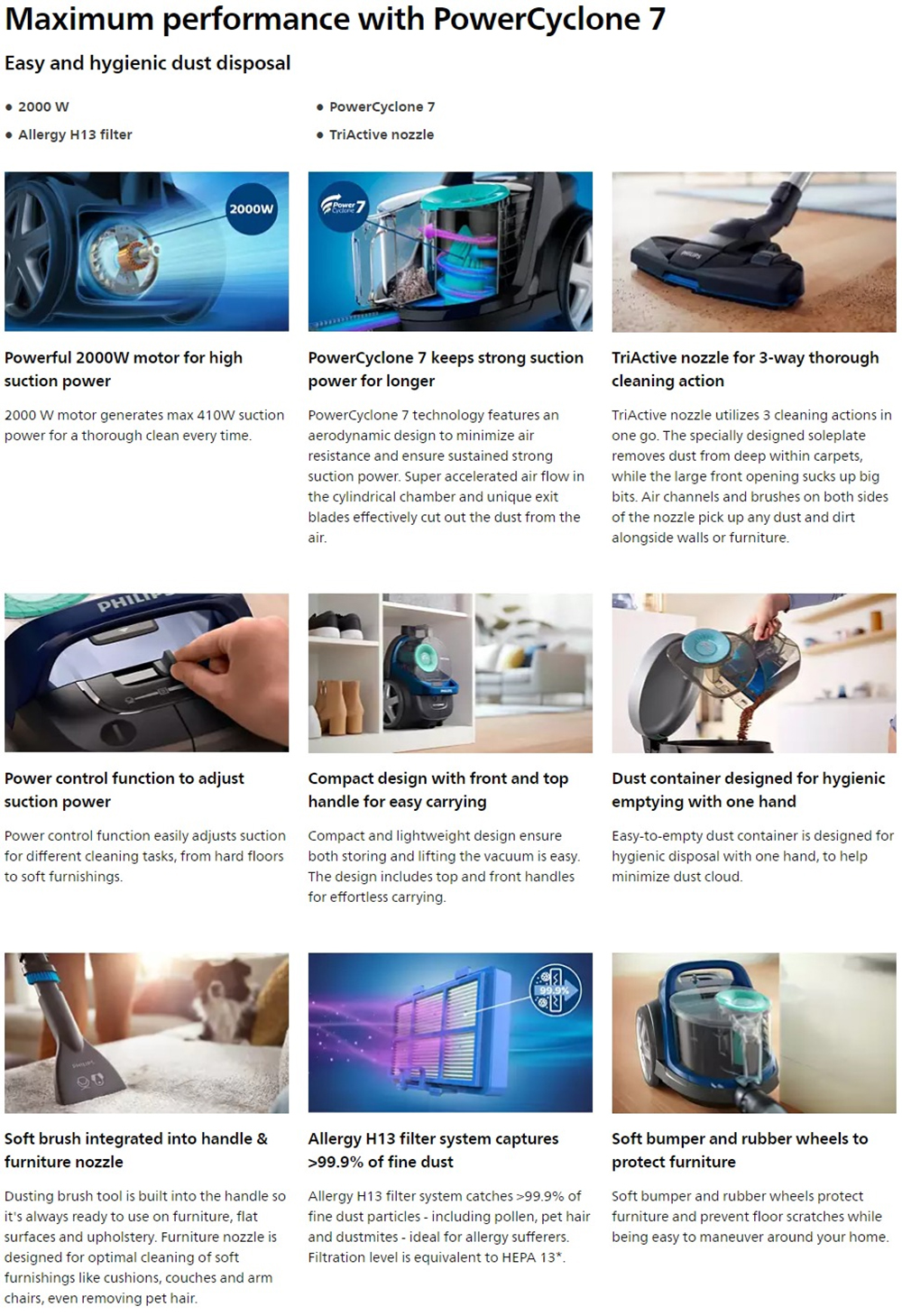 Philips FC9570 2000W Series 5000 Bagless Vacuum Cleaner | ESH | Shopee ...