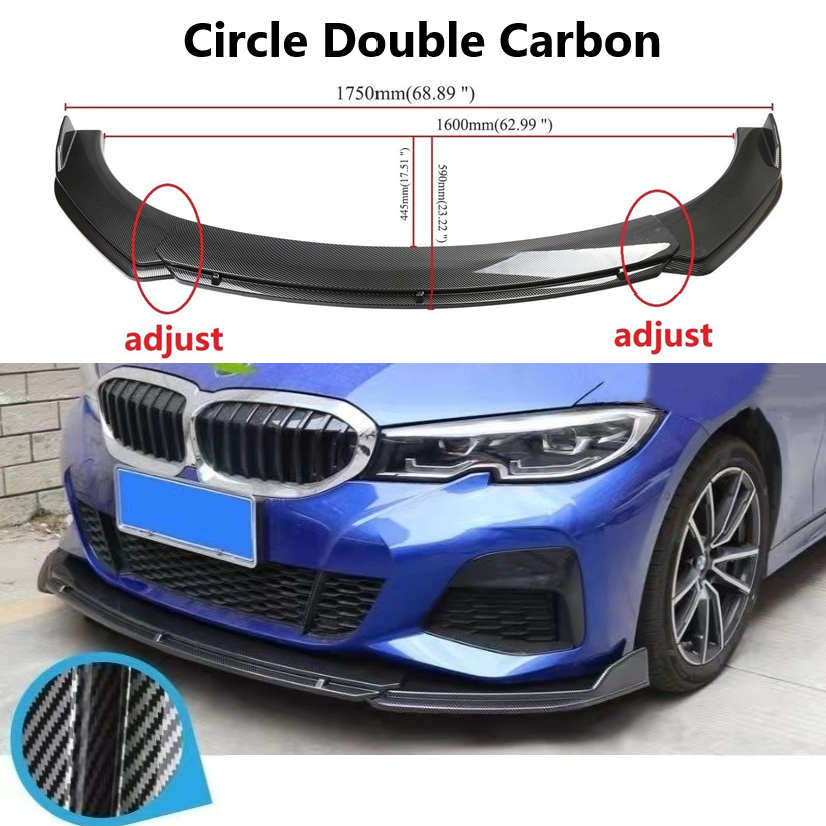 New Car LIPS Double Layer Universal FRONT BUMPER DIFFUSER LIP AXIA ...