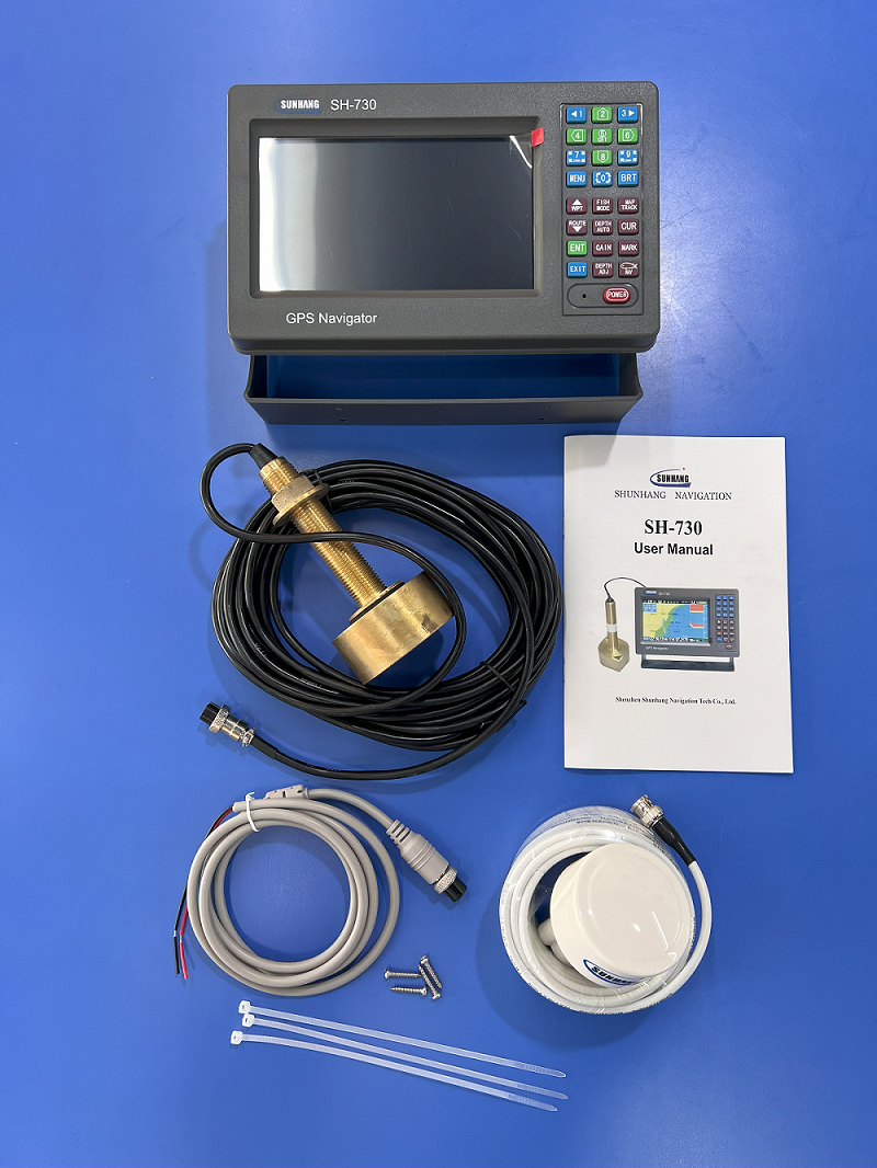 SUNHANG SH-730 7-inch Marine GPS Navigation Chartplotter & Fishfinder ...