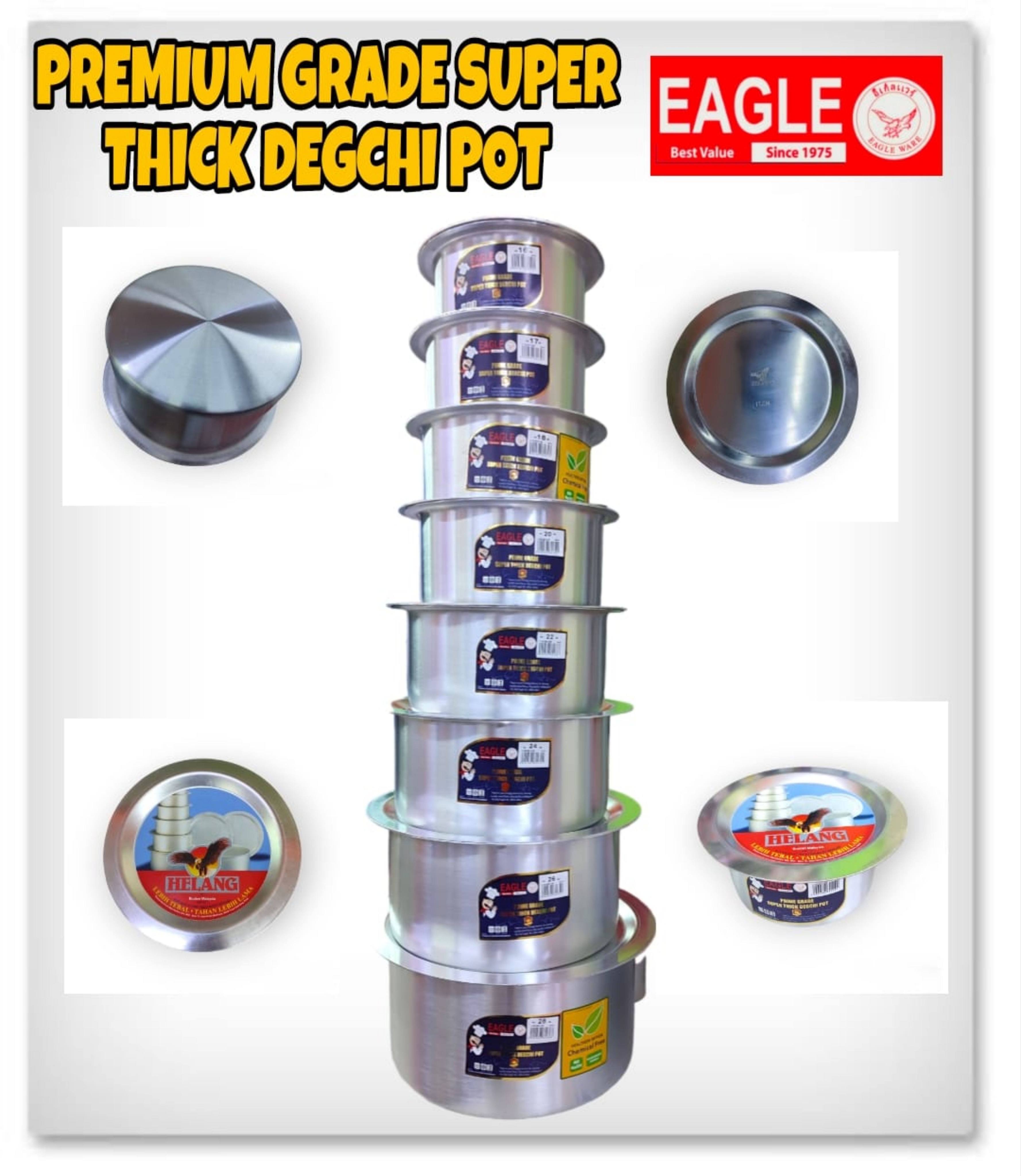 Eagle Super Thick Degchi Pot / Prime Grade Aluminium Pot 16cm-28cm ...