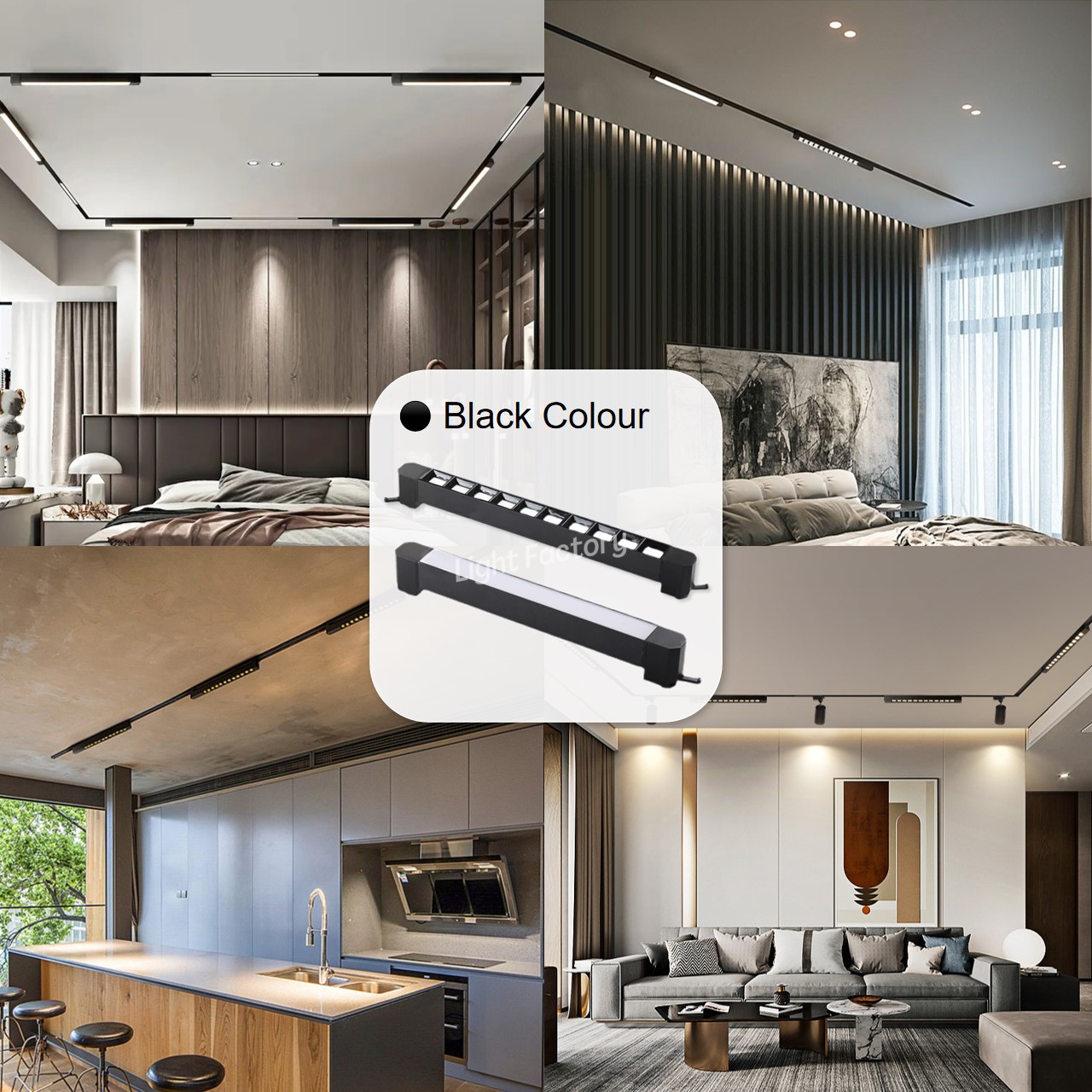 🔥NEW🔥Linear Led Track Light 10W 20W 30W Spotlight LED 1 Meter Track ...