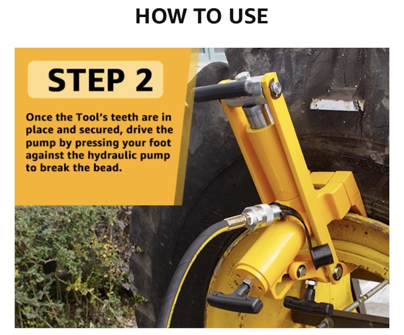 Bead Breaker Air Hydraulic Tire Bead Breaker 10,000PSI Heavy Duty Tire ...