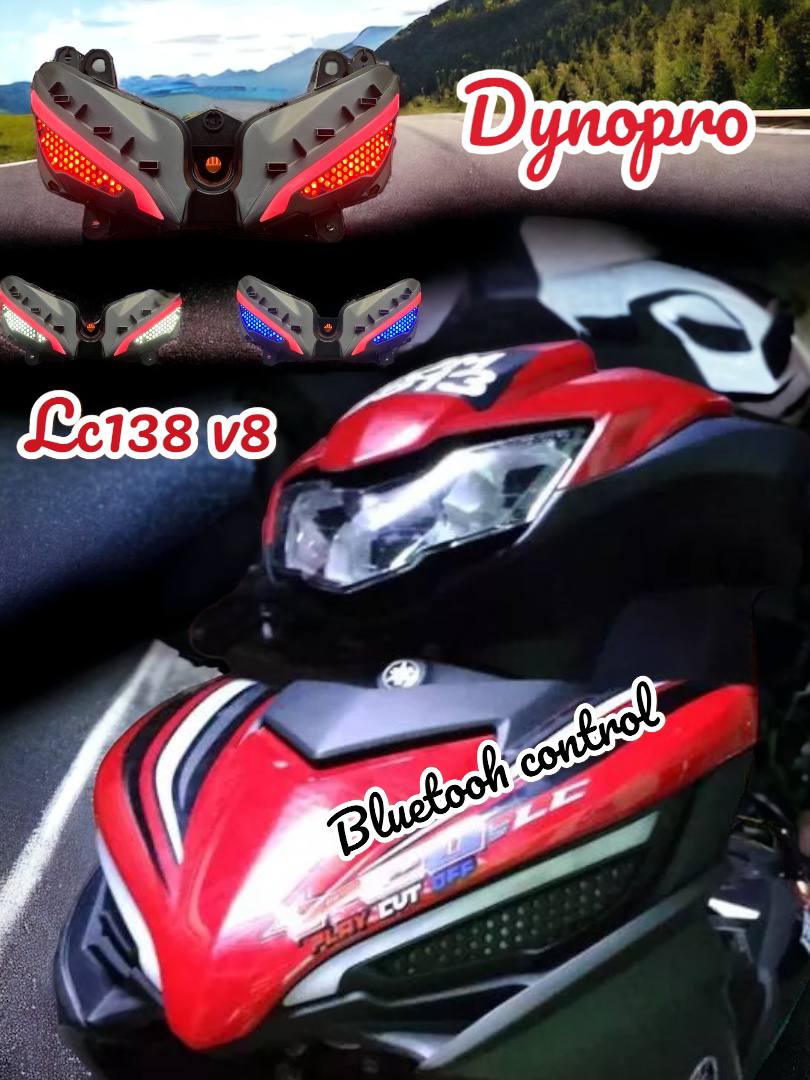 LC135 Fi V8 LCV8 FRONT LED PILOT LIGHT APP DADA SIGNAL LAMP LAMPU MATA ...