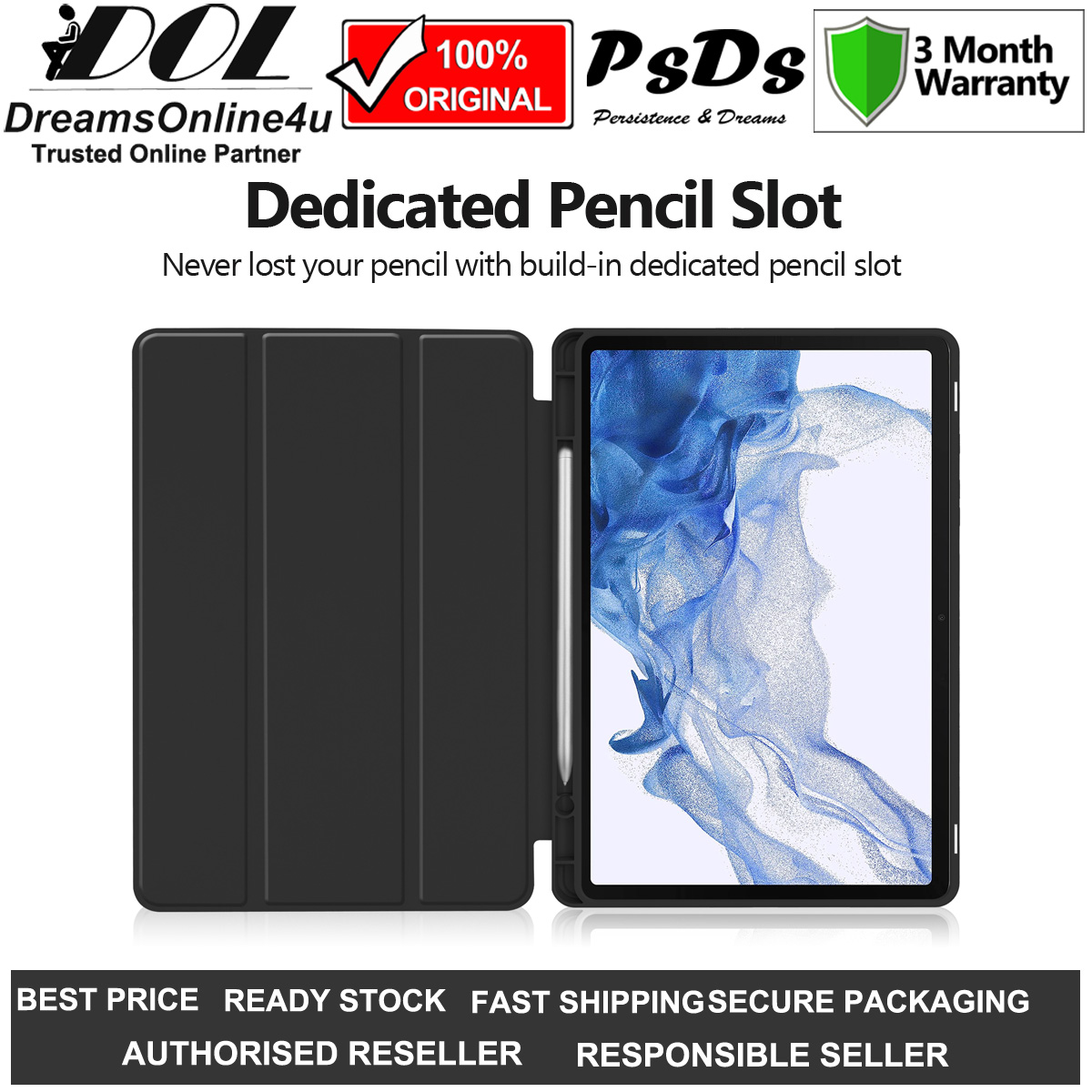 PsDs Samsung Tab S10 Lite 10.9-inch 2025 X400 X406 Unbreakable Pencil ...