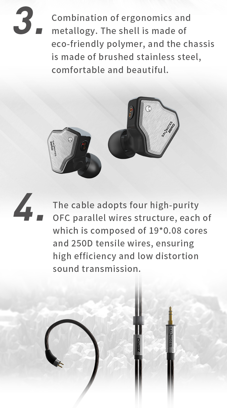 7Hz Salnotes Zero & Crinacle Zero 2 HiFi 10mm Dynamic Driver In-Ear ...
