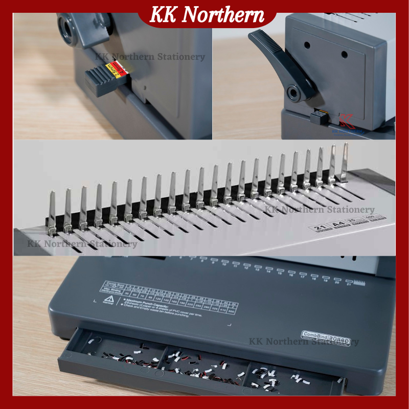 High Spec Heavy Duty Metal Comb Binding Machine Pitch Manual Wire ...