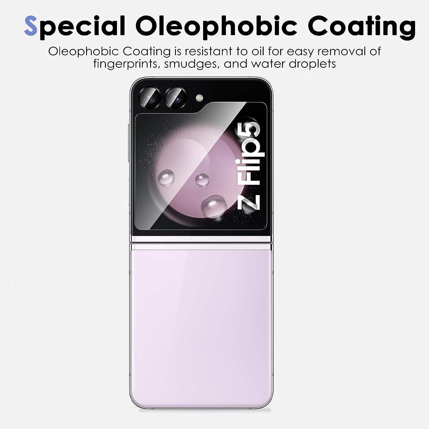 ZFlip5/ZFlip4/ZFlip3 Tempered Glass Back Screen Protector 三星后屏幕钢化膜 ...