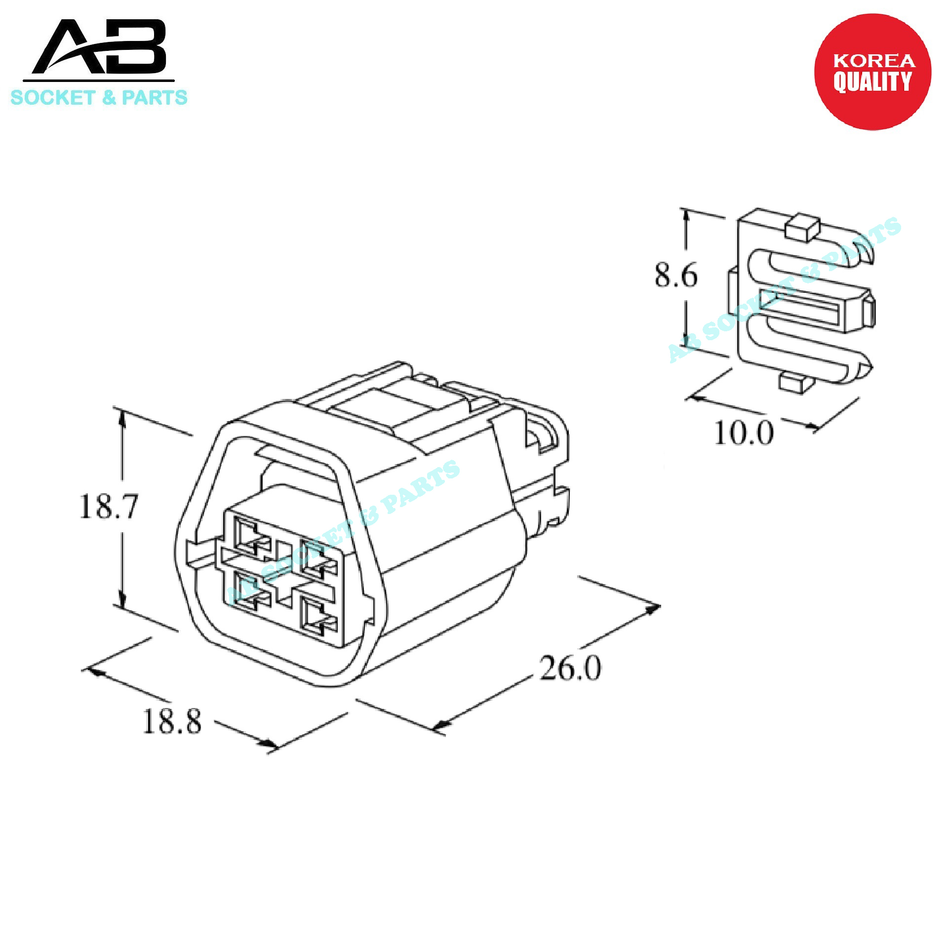 4 Pin Proton IRIZ CVT 2019 REAR Reverse Sensor Socket Connector ...