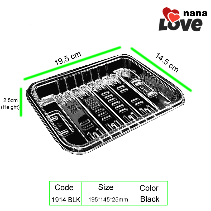 [100pcs] Disposable Open Tray |Vegetable Pakaging Tray|Hyper Pakaging ...