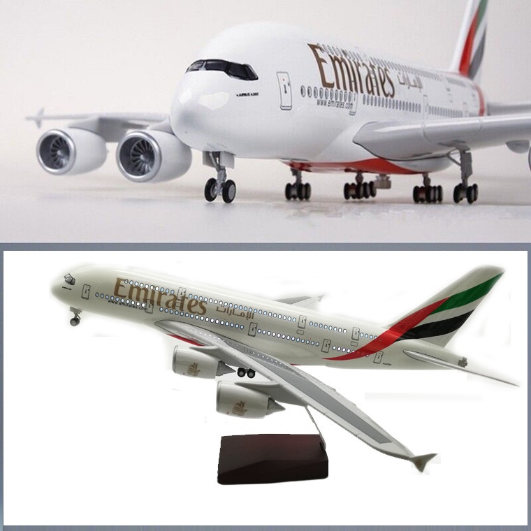 Emirates Airlines A380/B777 LED light 47CM (1:100) Aircraft Model Die ...