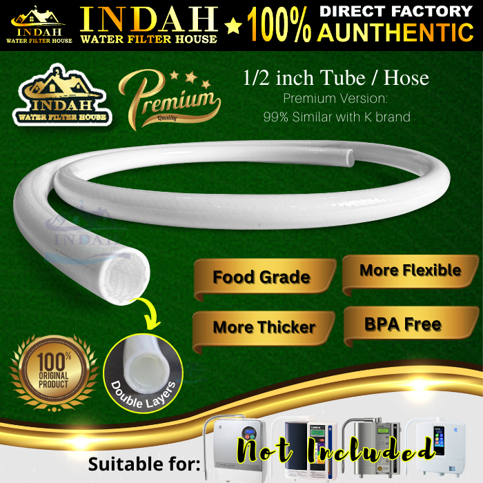 1/2 inch OD: 12mm White Hose, Pipe, White Tube for K brand Alkaline ...