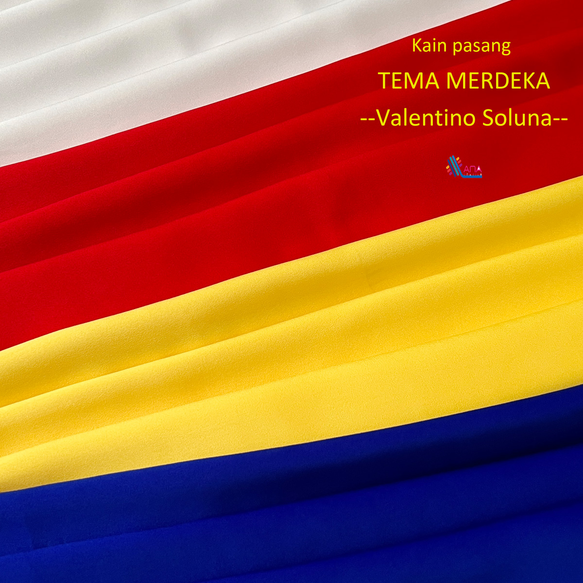 Kain Pasang Tema Merdeka Dull Satin Valentino Soluna Silk Japan Bidang ...