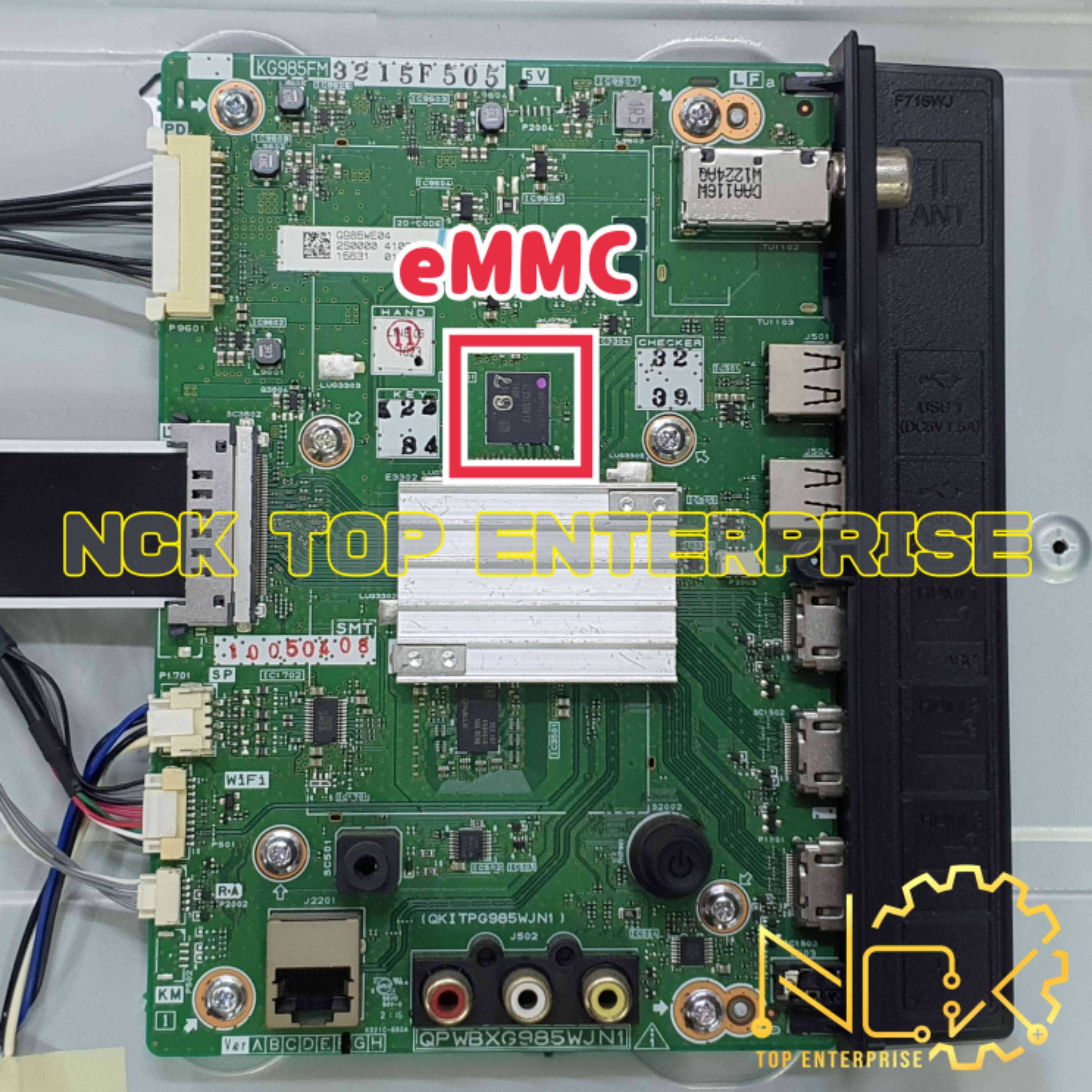 SHARP 2T-C42BG1X EEPROM / BIOS / FIRMWARE eMMC 8GB KLM8G1GETF-B041 KLM8G1FETE-B041 2TC42BG1X 2T ...