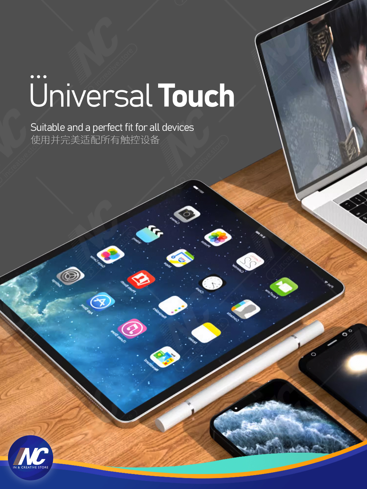 Universal Touch Screen Pen for iPad, Android, and Windows Devices ...