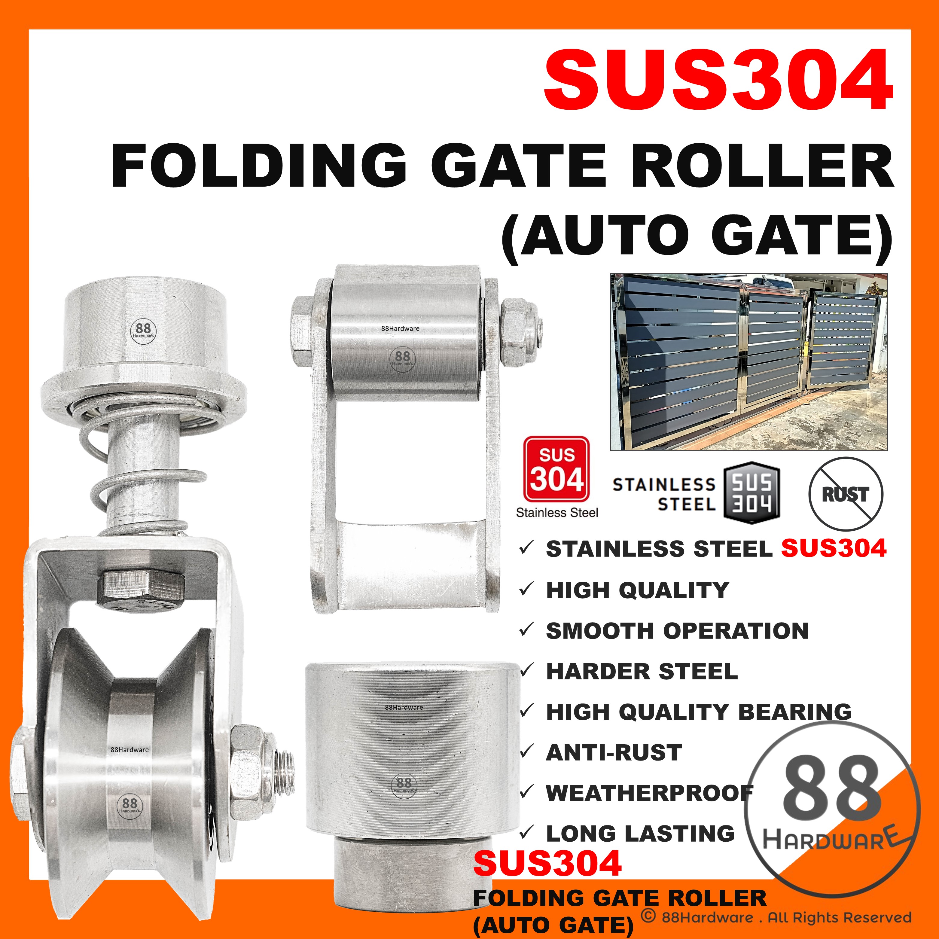 【SUS304】Stainless steel folding gate roller bearing / autogate bearing ...