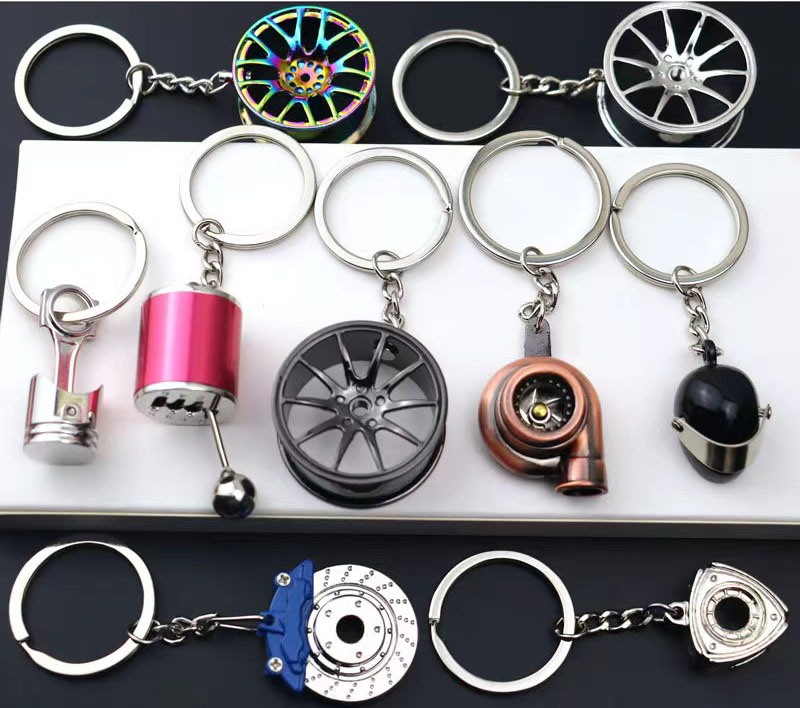 Ready Stock Creative Zinc Alloy gift car Keychain / Popular turbo gear ...