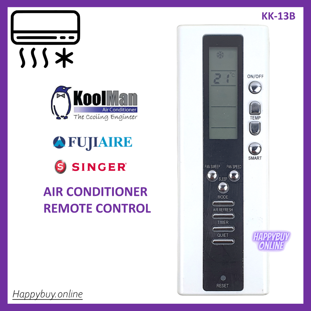Koolman Fujiaire Air Cond Remote Control Singer Koolman Aircond Air ...