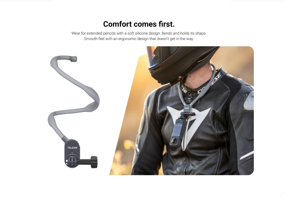 Insta360 Neck Mount for X5/Ace Pro 2/GO 3S/X4/Ace Pro/Ace/GO 3/X3/ONE ...