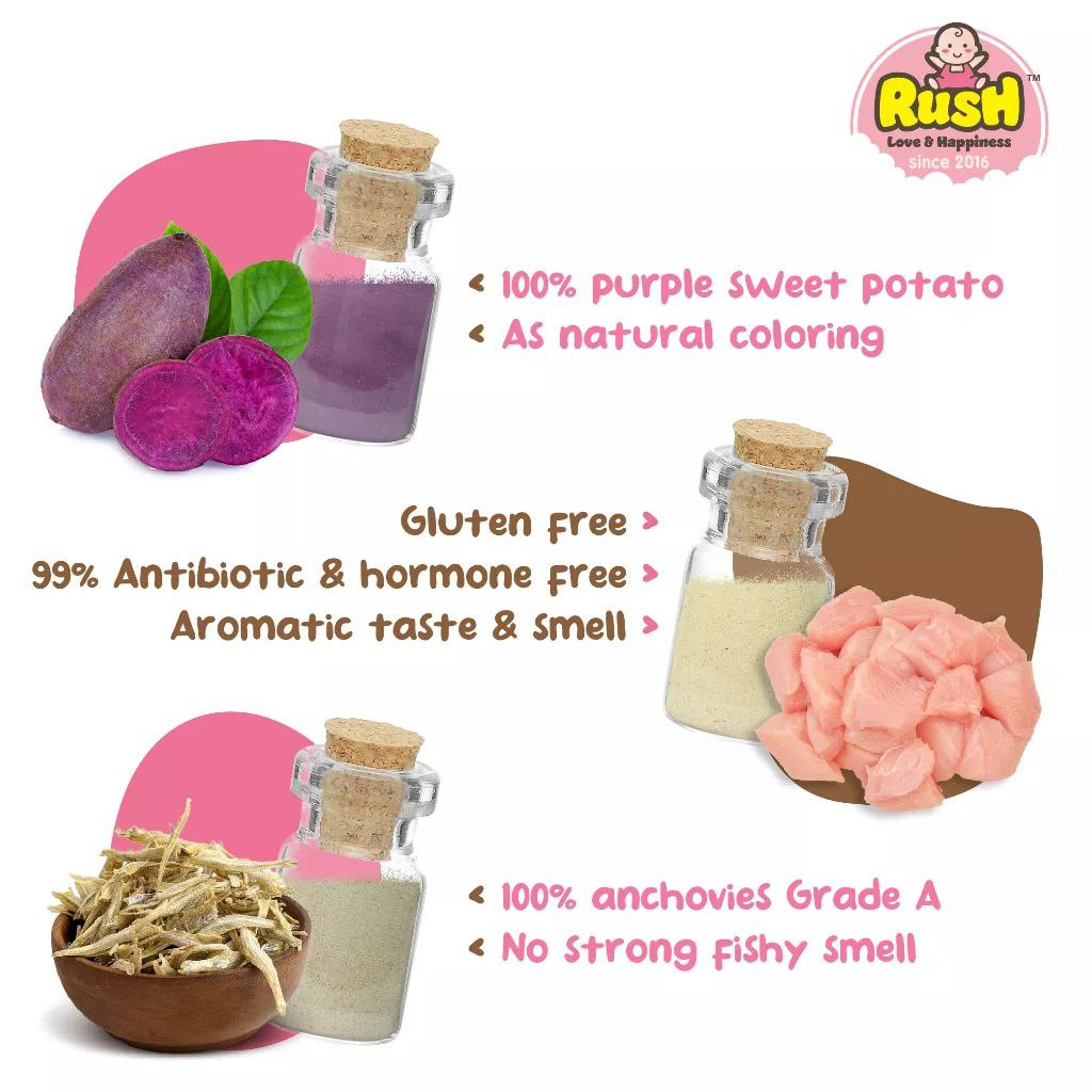 RUSH BABY SEASONING POWDER Serbuk Perasa Semulajadi Makanan Bayi ...