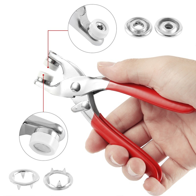 Snap Button Plier Metal 9.5mm Snap Button Set Snap Button Fastener DIY ...