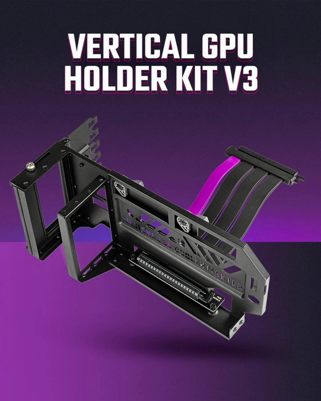 Cooler Master Vertical Graphic Card Holder Kit V3 (PCI-e 4.0) - Black ...