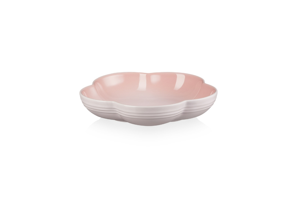Le Creuset Stoneware Medium Flower Dish 20cm - Shell Pink | Shopee Malaysia