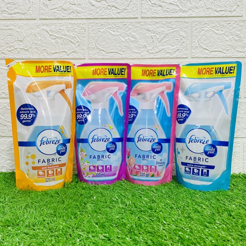 FEBREZE FABRIC ANTIBACTERIAL REFRESHER SPRAY REFILL PACK 320ml | Shopee ...