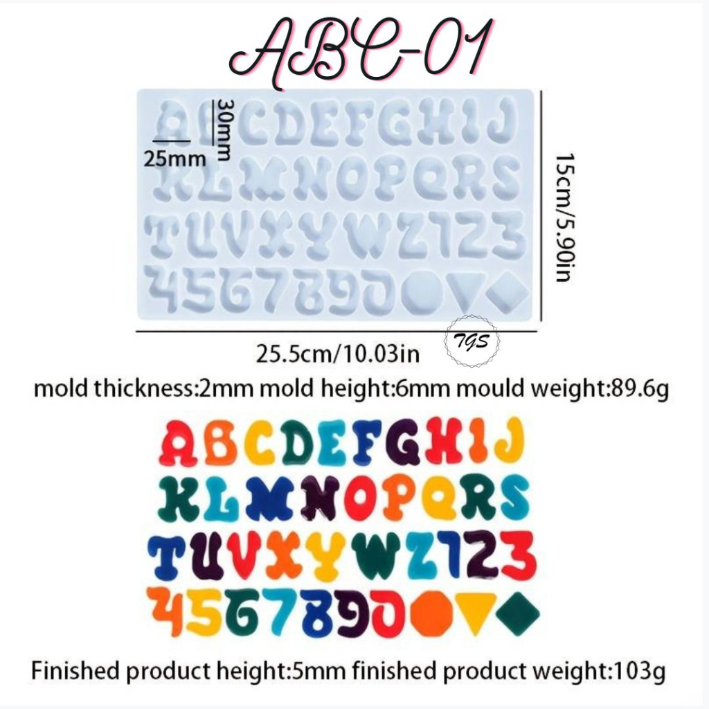 TGS Alphabet numeric Silicone Mold 26 English Alphabets | Shopee Malaysia