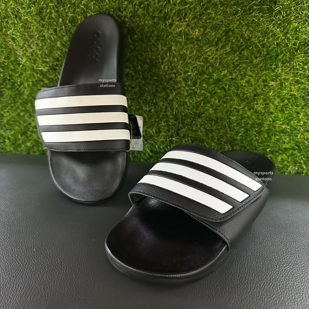 adidas Mens Adilette Comfort Adjustable Bandage Slides | Sandals ...