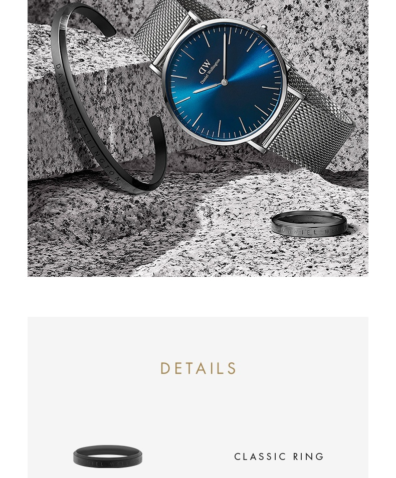 Daniel Wellington Classic Ring Black - Unisex Ring - Couple Rings ...