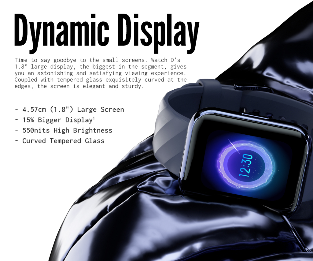 Dizo D Big Bright Display Smart Watch (1.8") | Shopee Malaysia