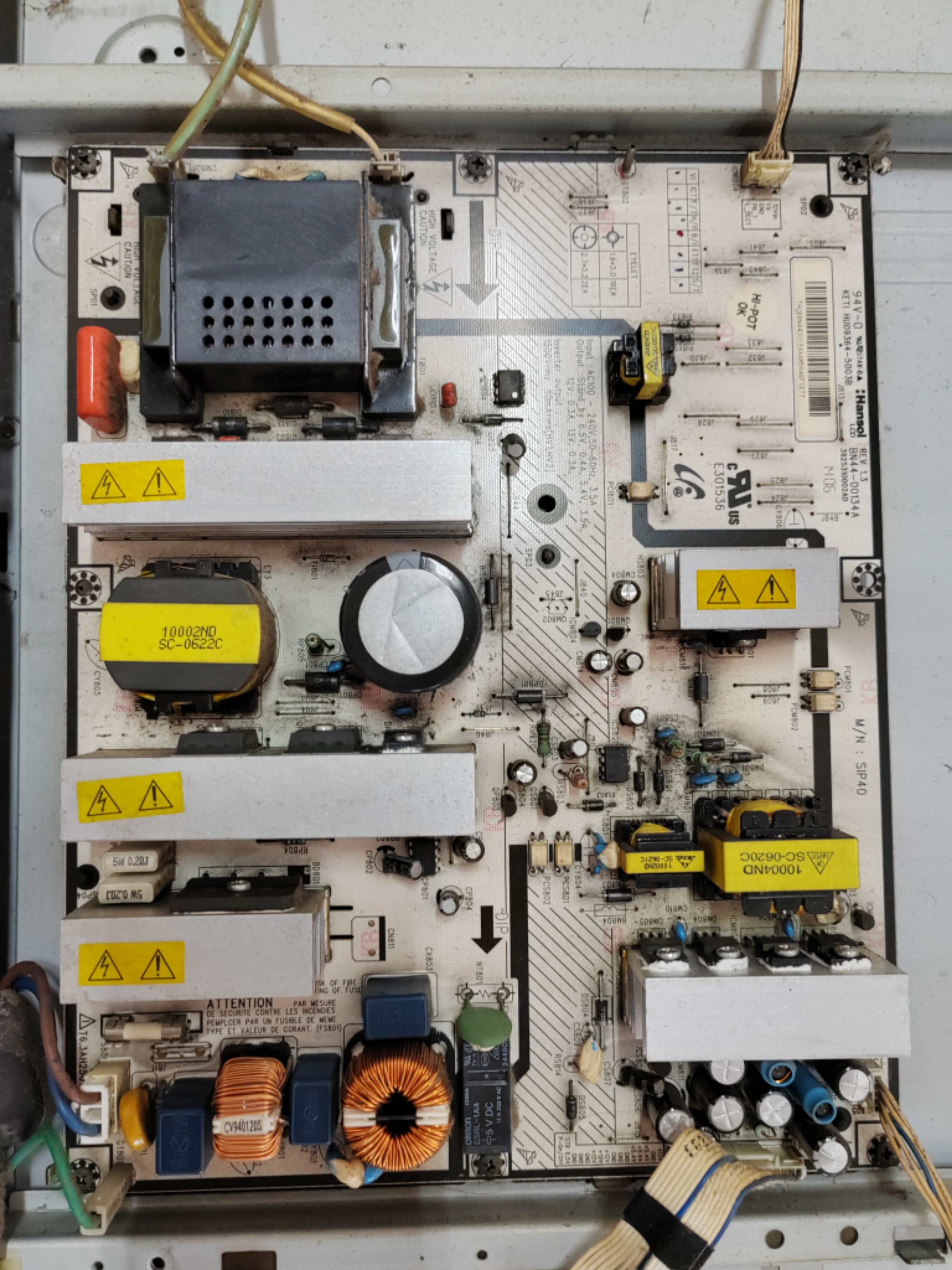 Samsung LA40R71B LCD TV POWER BOARD MainBoard BacklightBoard | Shopee ...