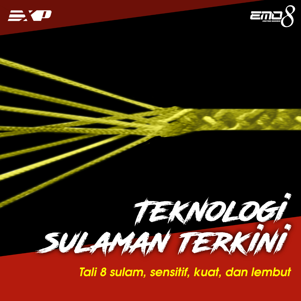 EXP EMO 8X 100m -600m Jigging Braided Fishing Line Ultra Sensitive ...