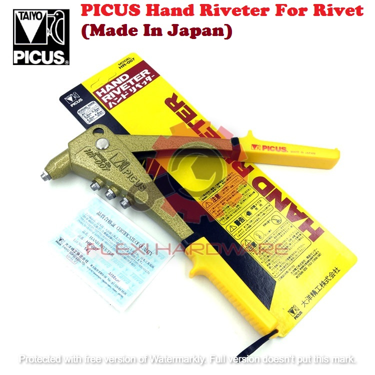 **ORIGINAL** PICUS Hand Riveter For Rivet (Made In Japan) | Shopee Malaysia