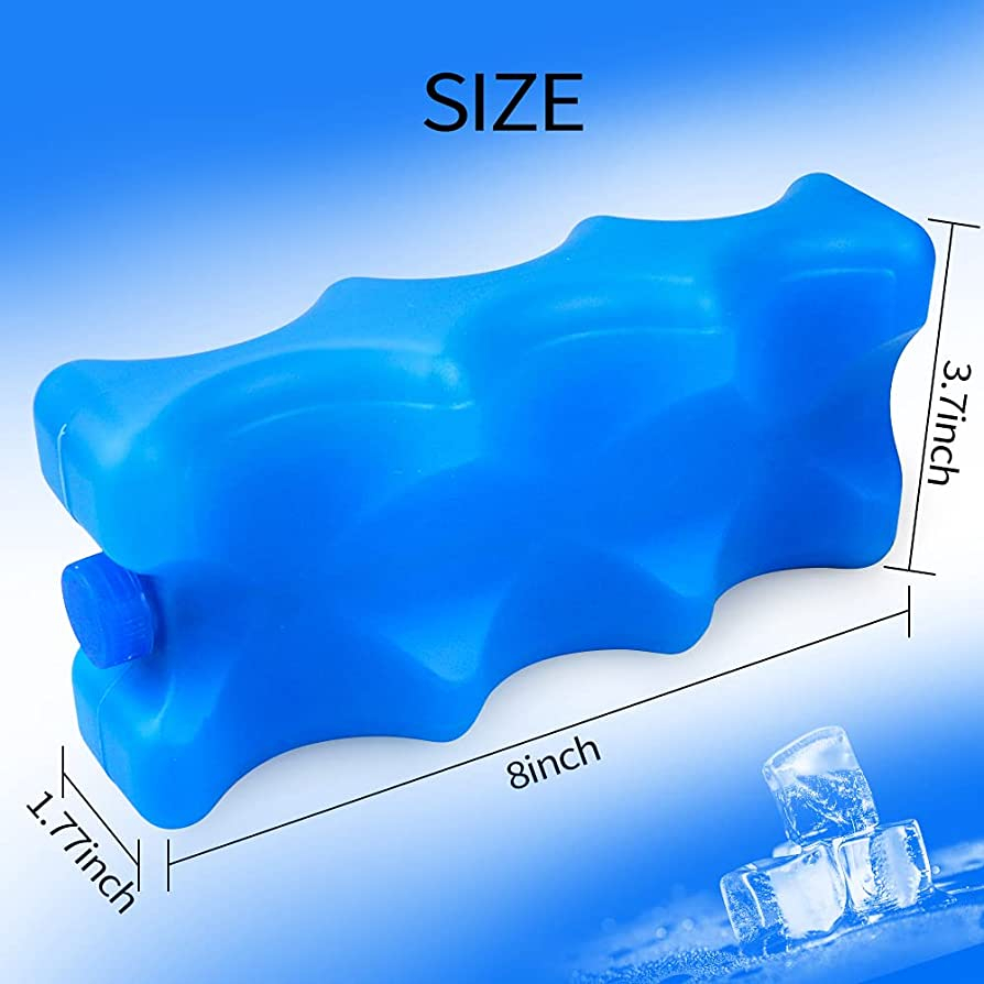 *PRO_ICE* Reusable Ice Brick Ice Block Ice Pack Special for Cooler Milk ...