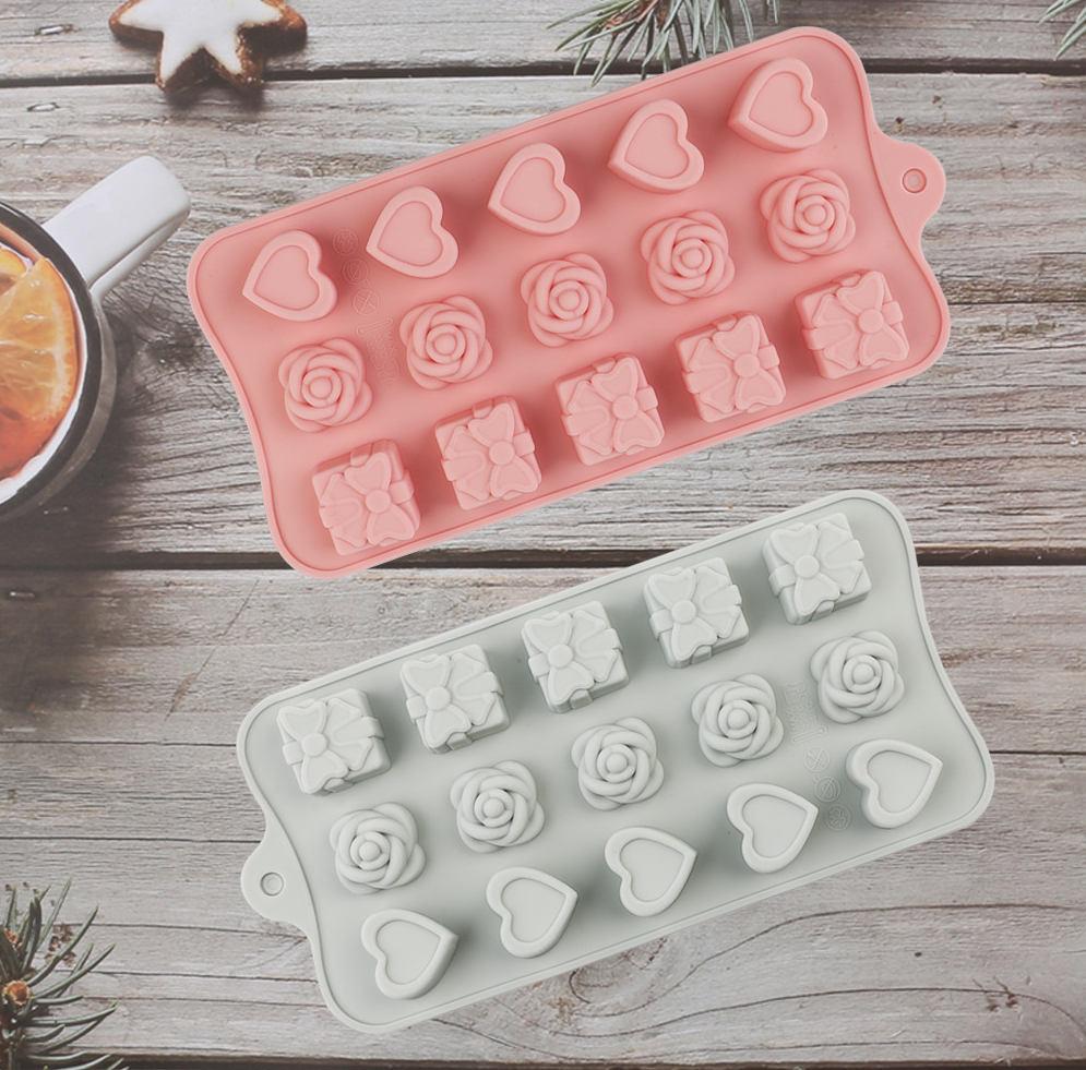 Clear Stock - Silicone Baking Chocolate Molds Candy Cake Brownie Topper ...
