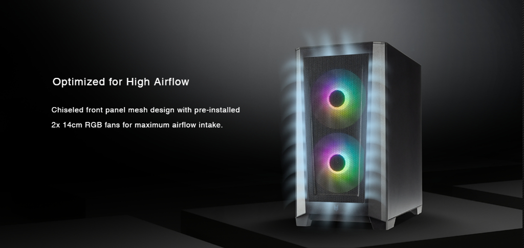 TECWARE Edge M2 OMNI TG ARGB MATX CASE - BLACK | Shopee Malaysia