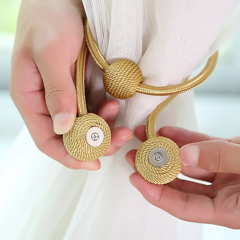 𝐀𝐍𝐓𝐈 𝐑𝐔𝐒𝐓 Magnetic Curtain Ties Draperies Holder Clip Buckle Tieback ...