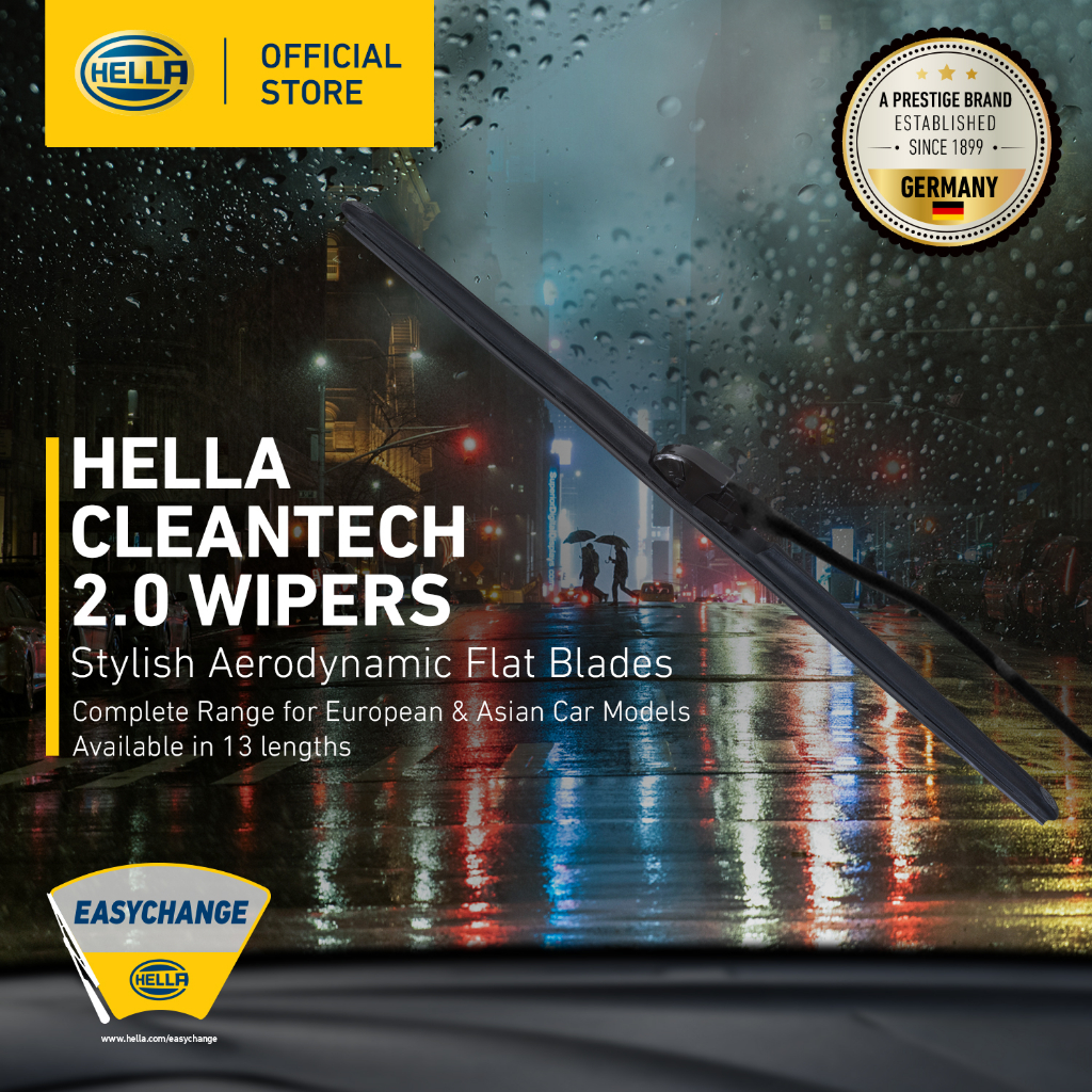 Hella Cleantech 2.0 Mercedes C-Class Multiadapter Wiper Blades With Special Adapter | Shopee ...