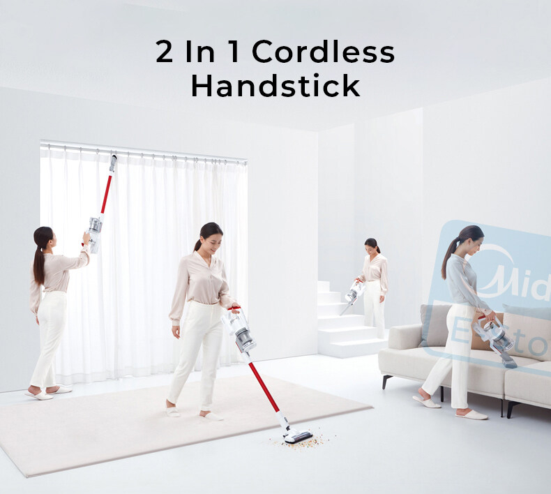Midea MVC-V18P 2-in-1 Cordless Handstick Vacuum Cleaner | Shopee Malaysia
