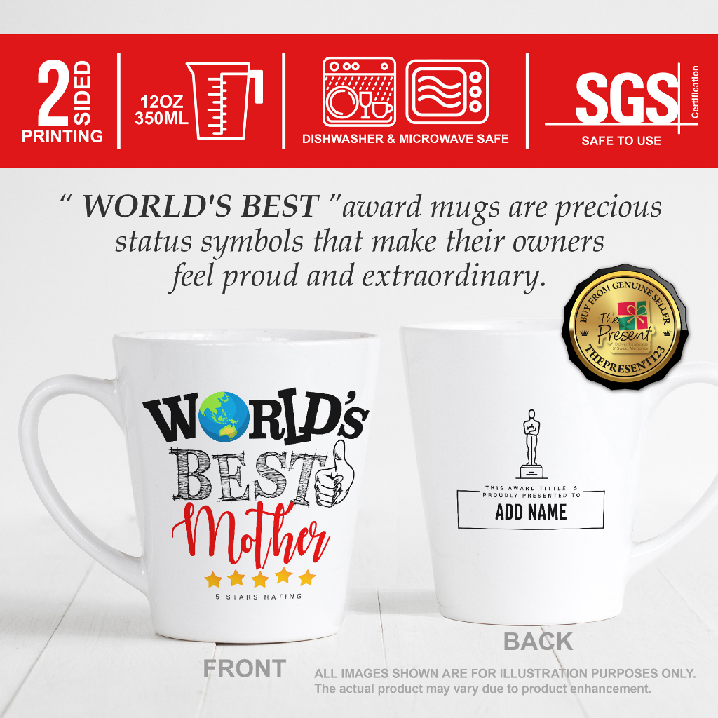 Unique World's Best Award Mug with custom Receiver & Your Name ...