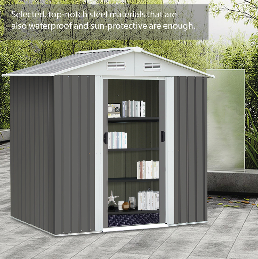 Outdoor Storage Cabinet Garden Storage Shed Backyard Storage Waterproof ...