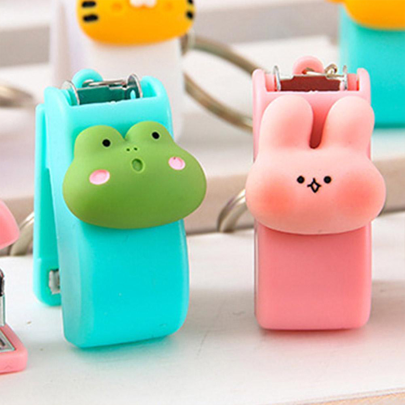 𝟮 𝗜𝗡 𝟭 》Cute Cartoon Stapler Mini Staplers Office School Student Gift ...