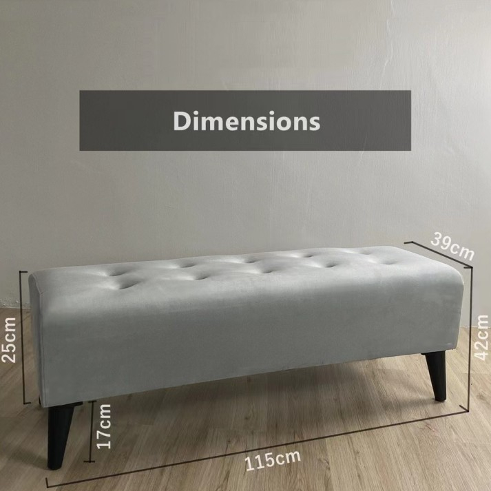 Long Bench Stool Bench Chair 4ft Stool Long Stool Kerusi Panjang Velvet ...