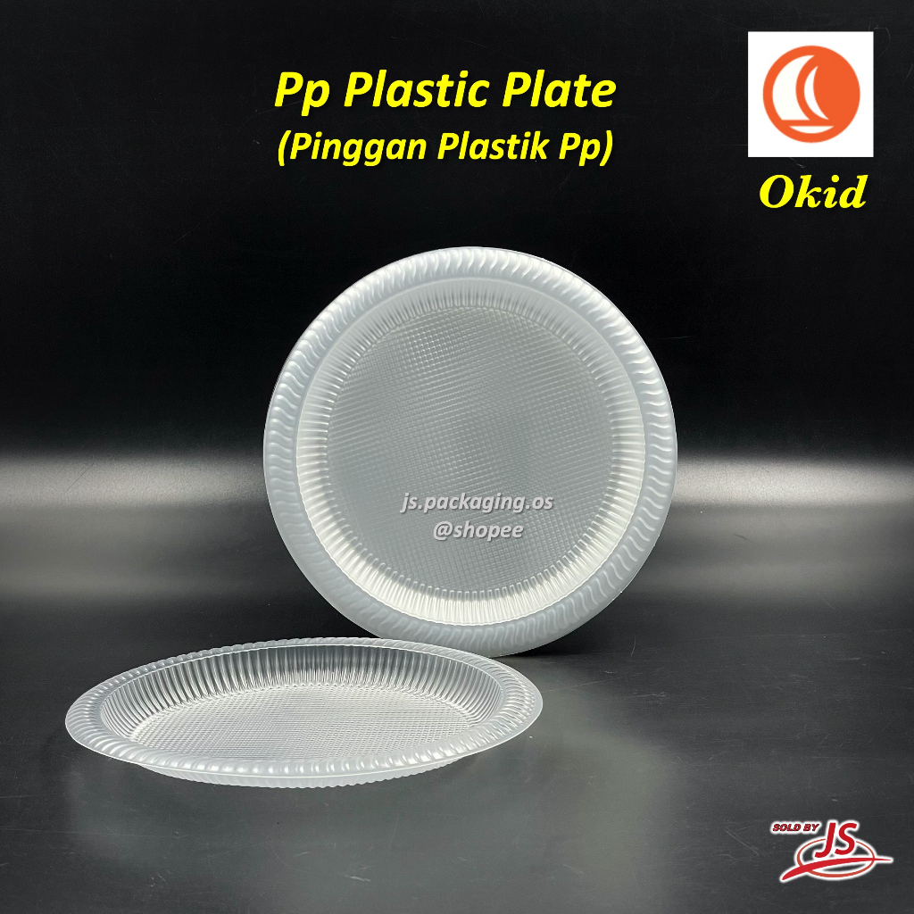 PP Plate Plastic Disposable Party Plate [50Pcs] Pinggan Pakai Buang 6 ...