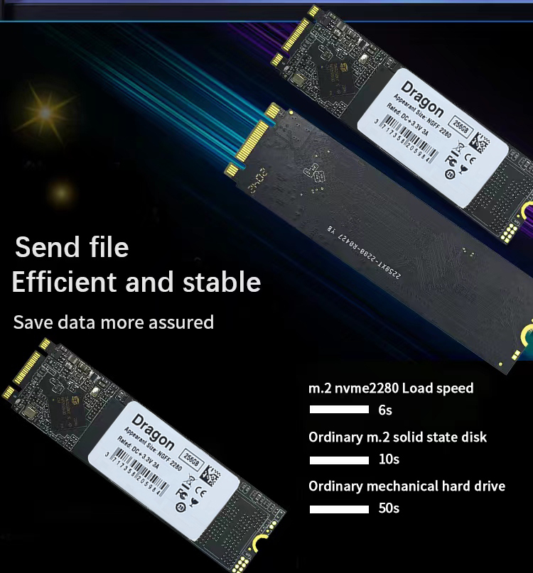 Dragon NGFF M.2 2280 SSD 128GB/256GB/512GB/1TB for Computer Laptop ...