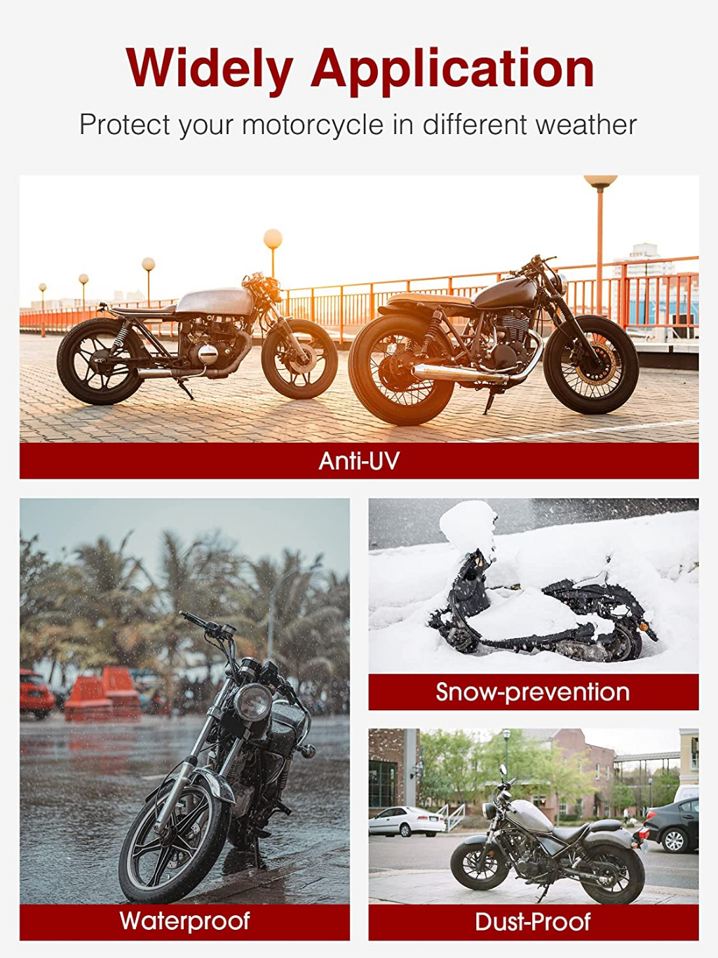 AUTOP Motorcycle Cover Dust UV Outdoor Protection Selimut Motorbike ...