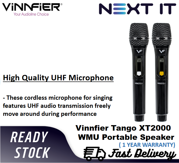 [READY STOCK] Vinnfier Tango XT2000 WMU Portable Trolley Loud Speaker | Shopee Malaysia