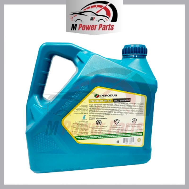 Perodua Engine Oil 0w20 Fully Synthetic Axia Engine Oil Minyak Hitam ...